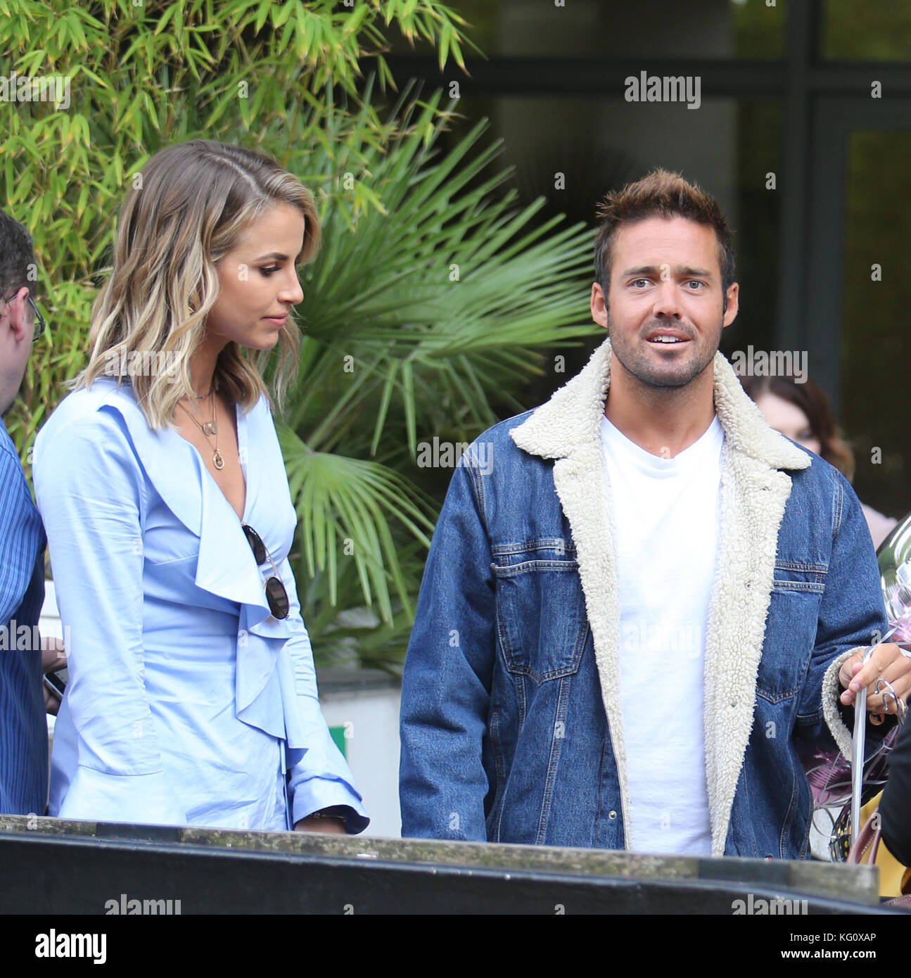 Vogue Williams and Spencer Mathews outside ITV Studios Featuring: Vogue ...