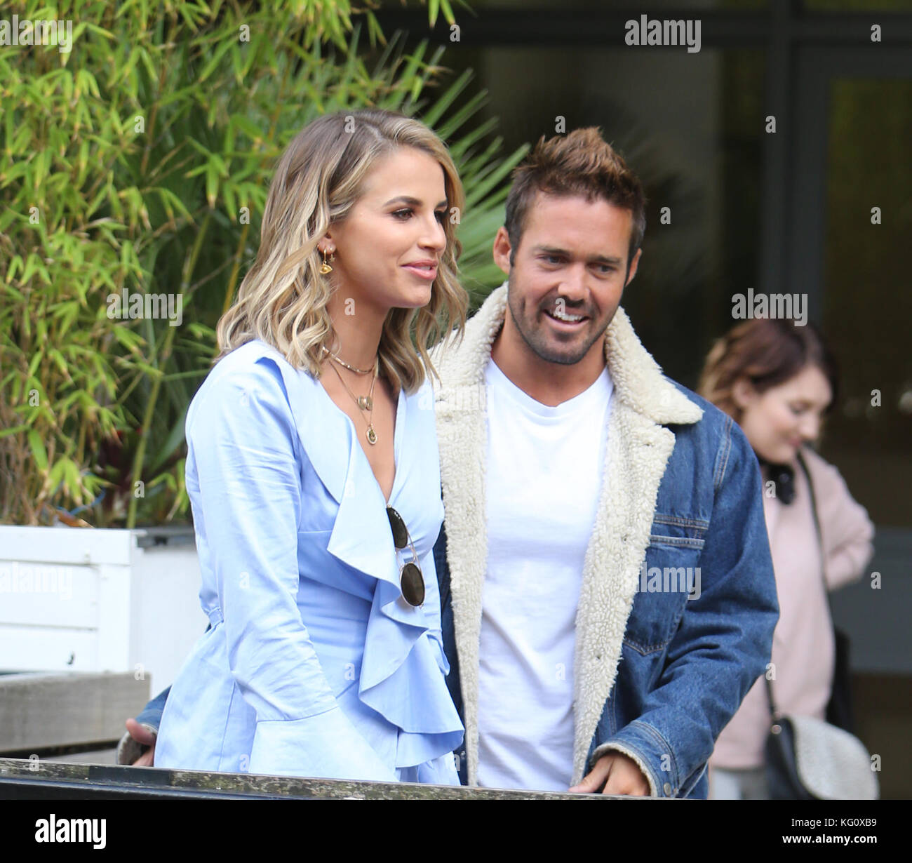 Vogue Williams and Spencer Mathews outside ITV Studios Featuring: Vogue ...