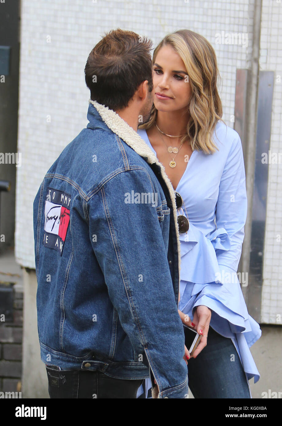 Vogue Williams and Spencer Mathews outside ITV Studios Featuring: Vogue ...