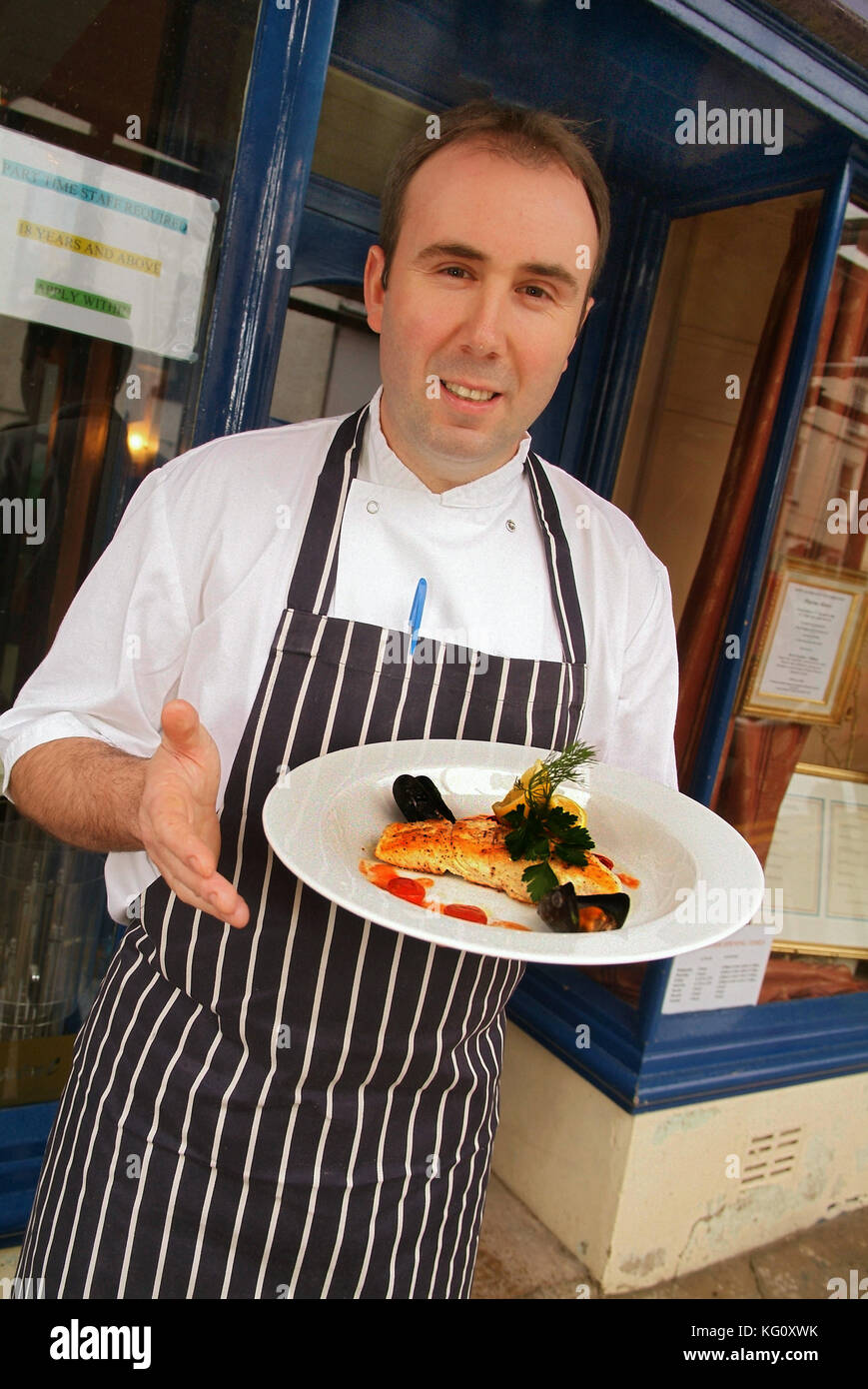Jason Jackson owner of Pilgrim's Bistro Monmouth with his dish 'Pan ...