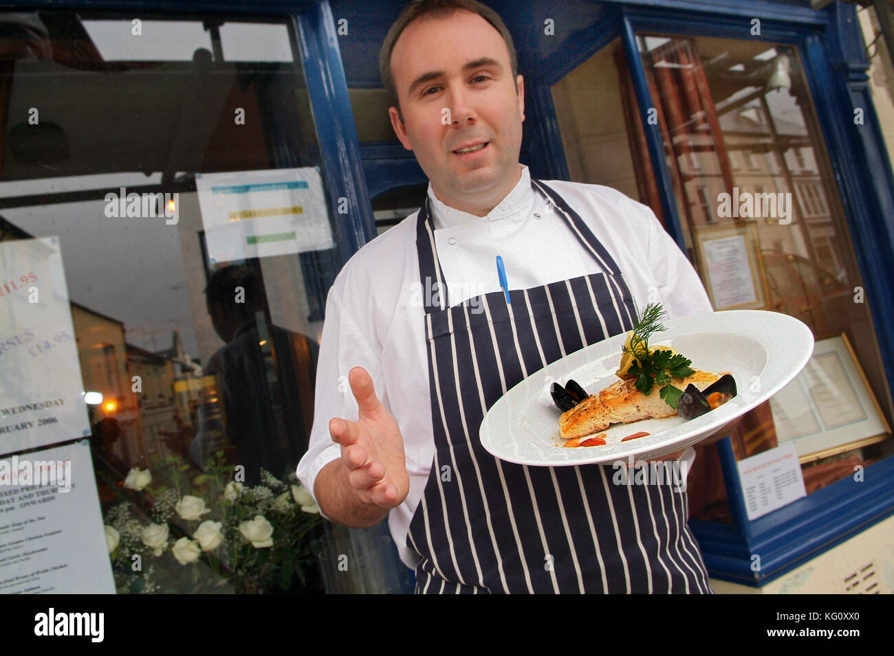 Jason Jackson owner of Pilgrim's Bistro Monmouth with his dish 'Pan ...