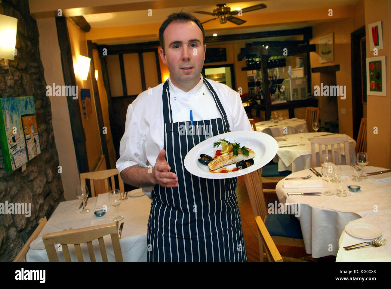 Jason Jackson owner of Pilgrim's Bistro Monmouth with his dish 'Pan ...