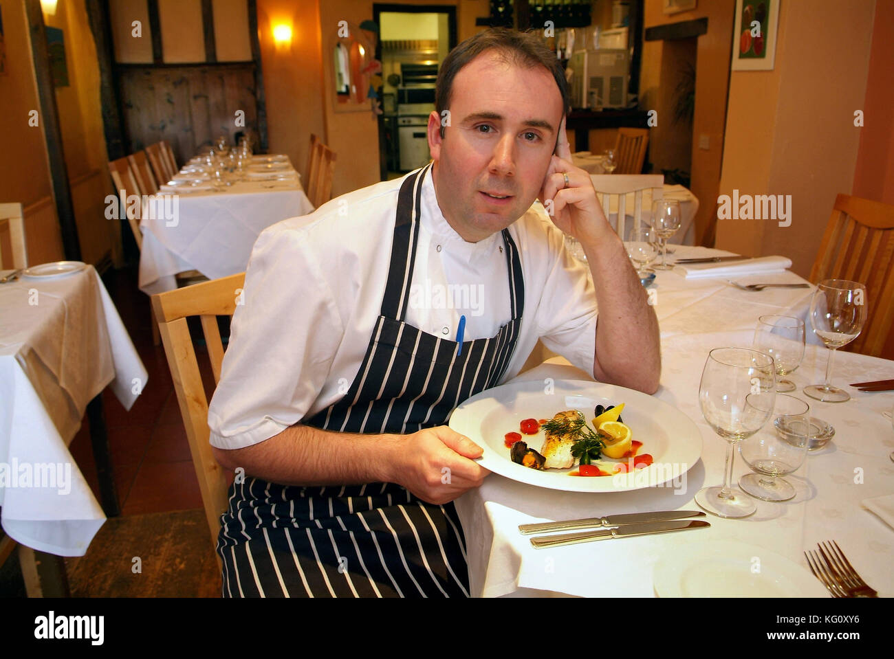 Jason Jackson owner of Pilgrim's Bistro Monmouth with his dish 'Pan ...