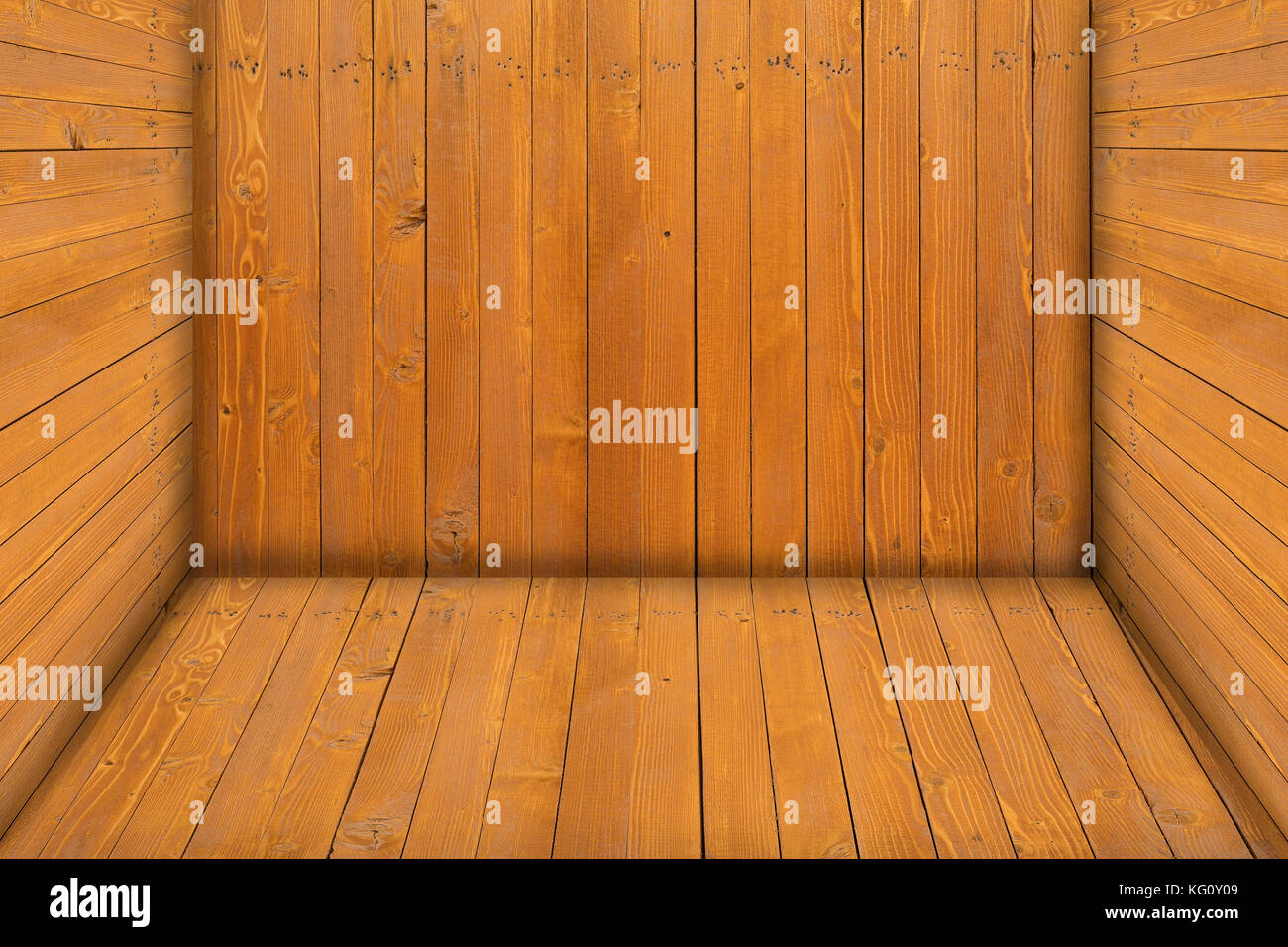 Wooden Room Interior Stock Photo - Alamy