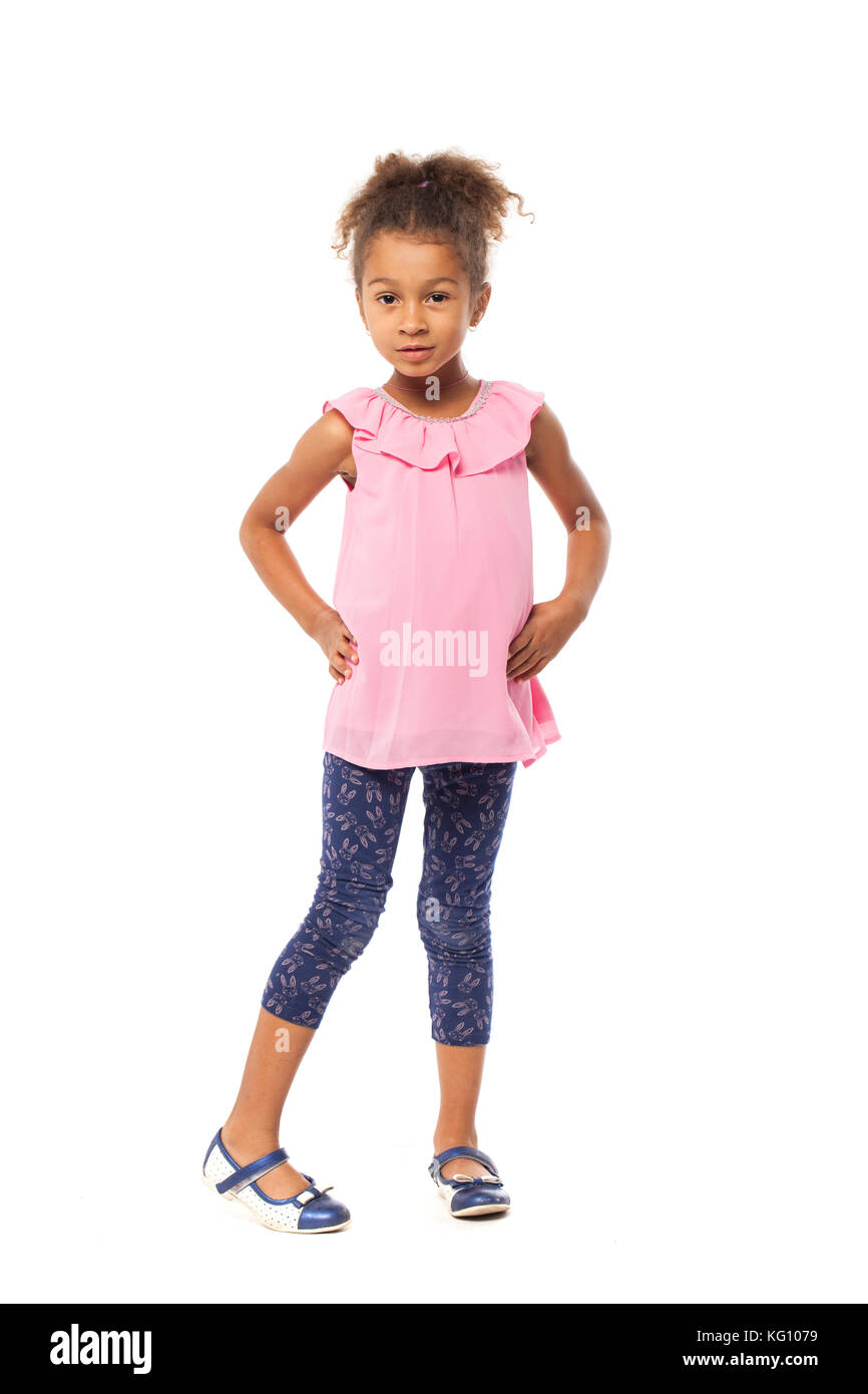 African american 5 year old girl Cut Out Stock Images & Pictures - Alamy