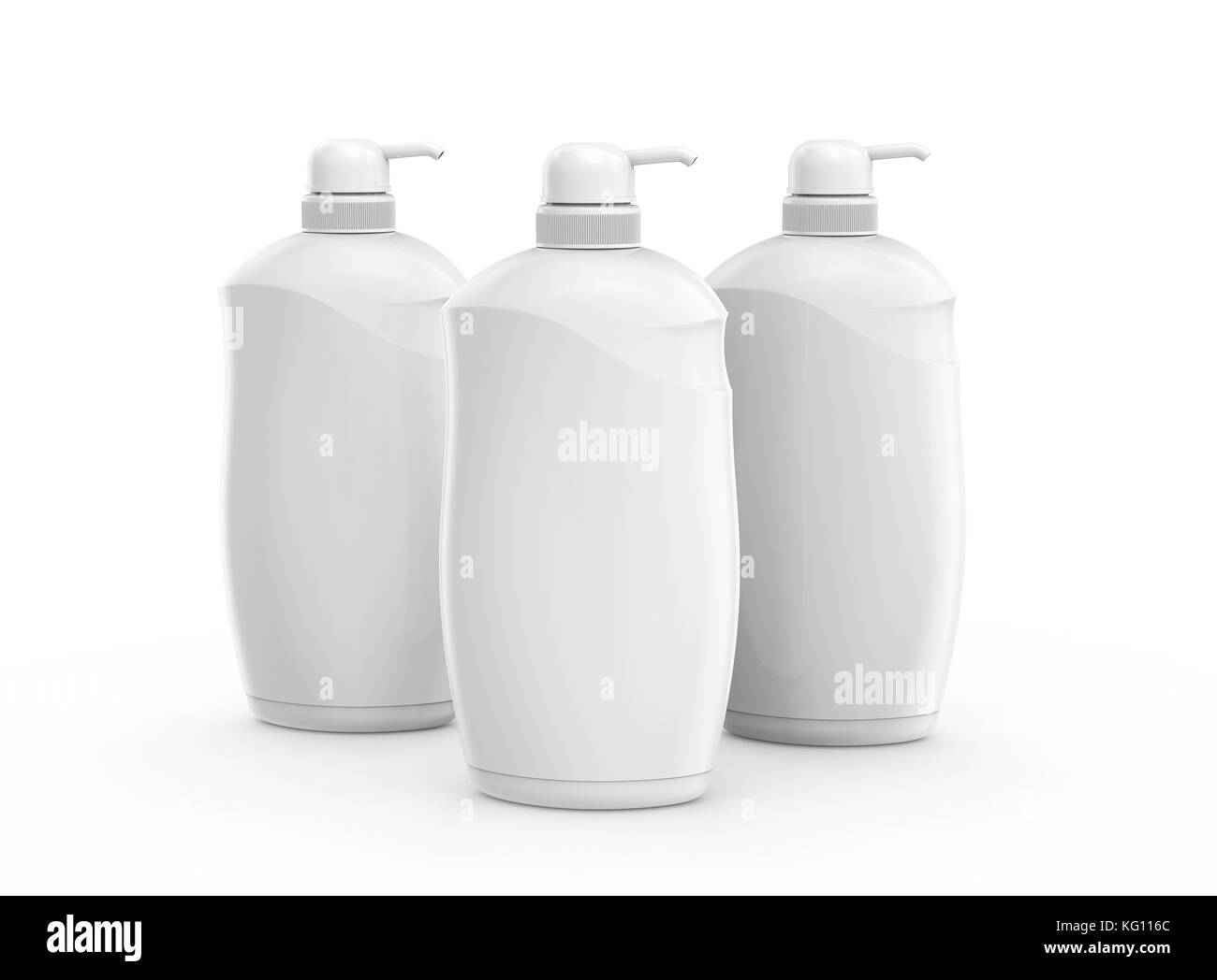 Blank Lotion dispenser mockup, 3d render pump dispenser bottle set for ...