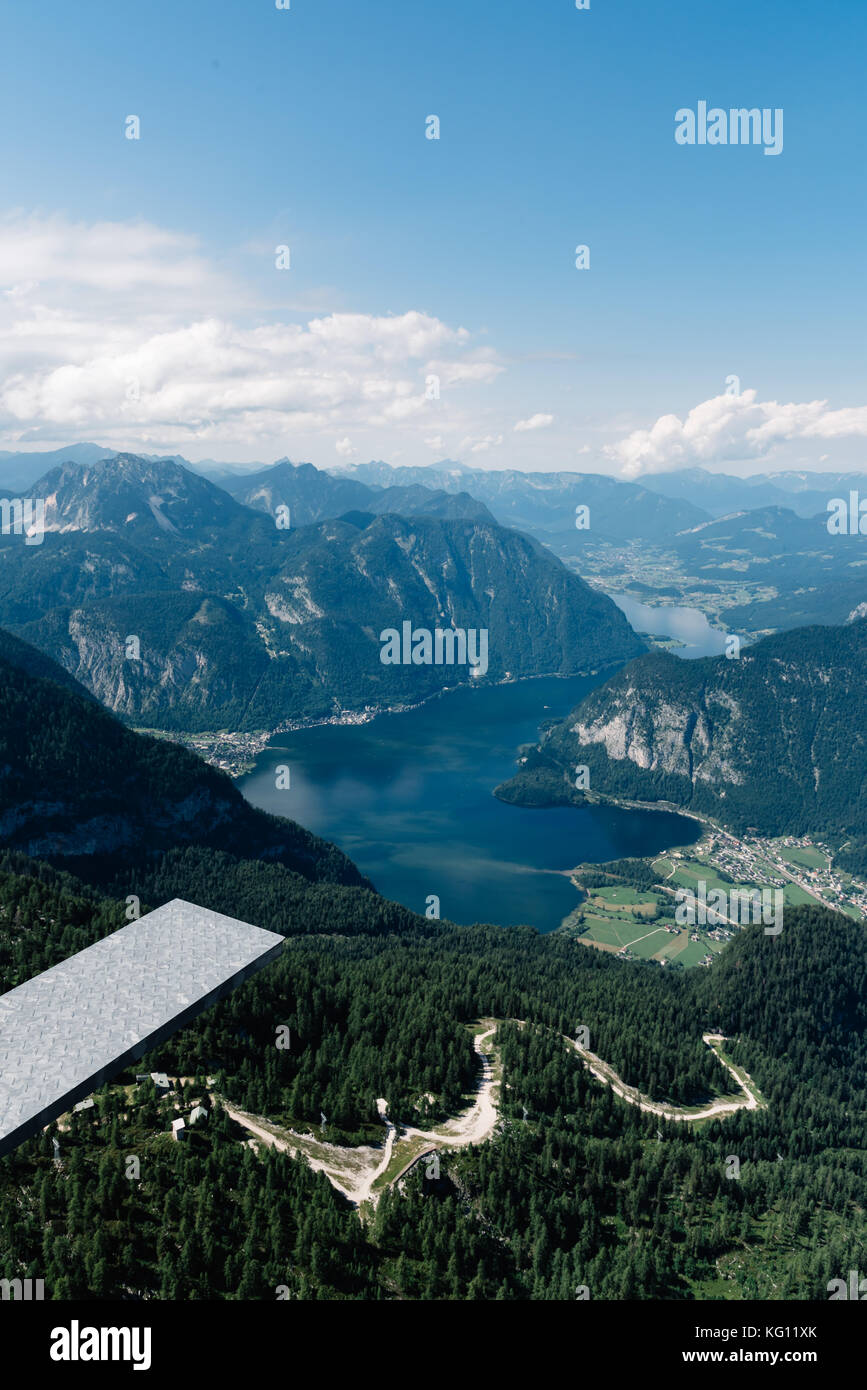 Scenic view of Five Fingers viewing platform in the Alps Stock Photo ...