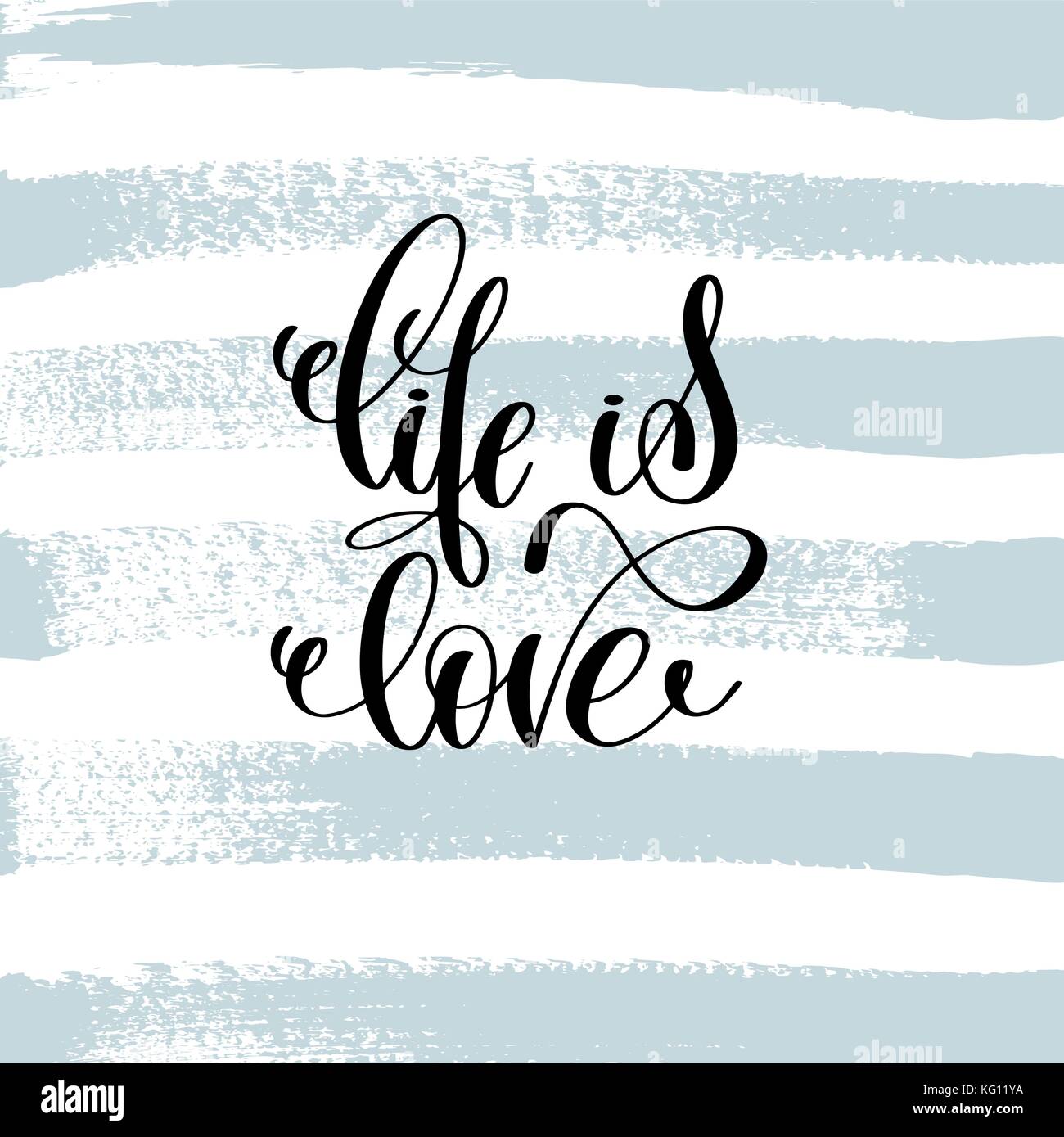 life is love hand lettering inscription Stock Vector Image & Art - Alamy