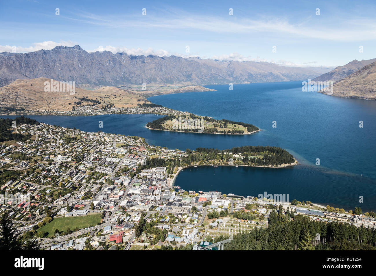 Aerial view queenstown new zealand hi-res stock photography and images ...