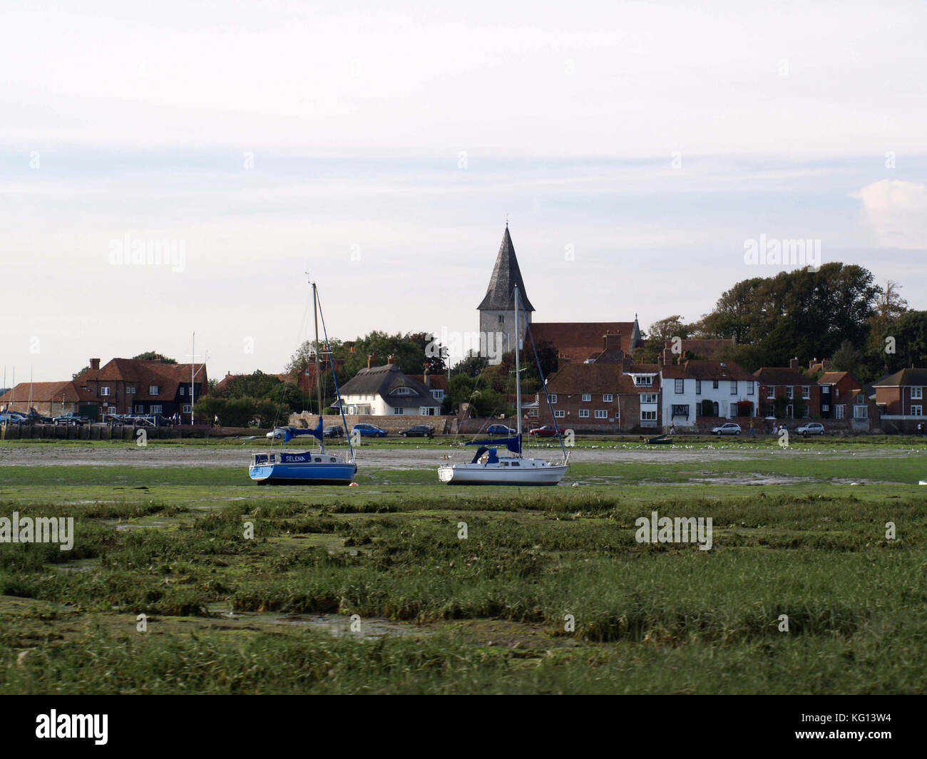 Bosham village at low tide Stock Photo - Alamy
