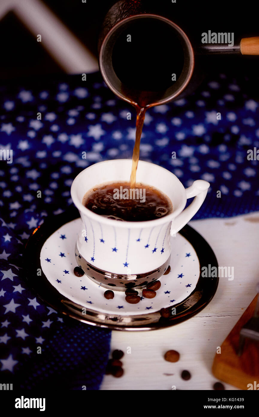 Pouring coffee cup turks breakfast hi-res stock photography and images ...