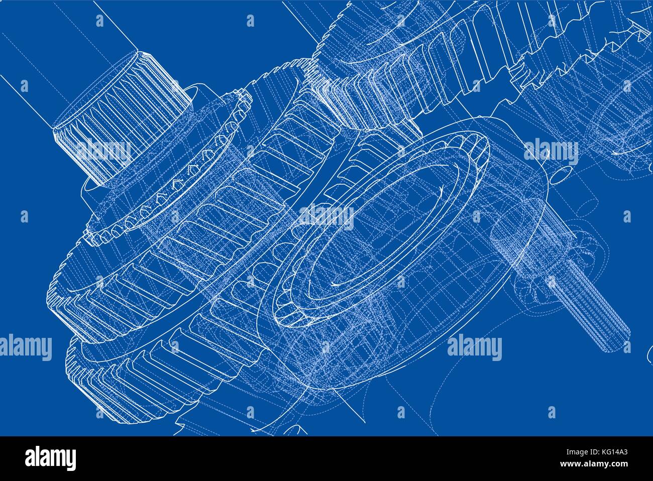 Gearbox sketch. Vector Stock Vector Image & Art - Alamy