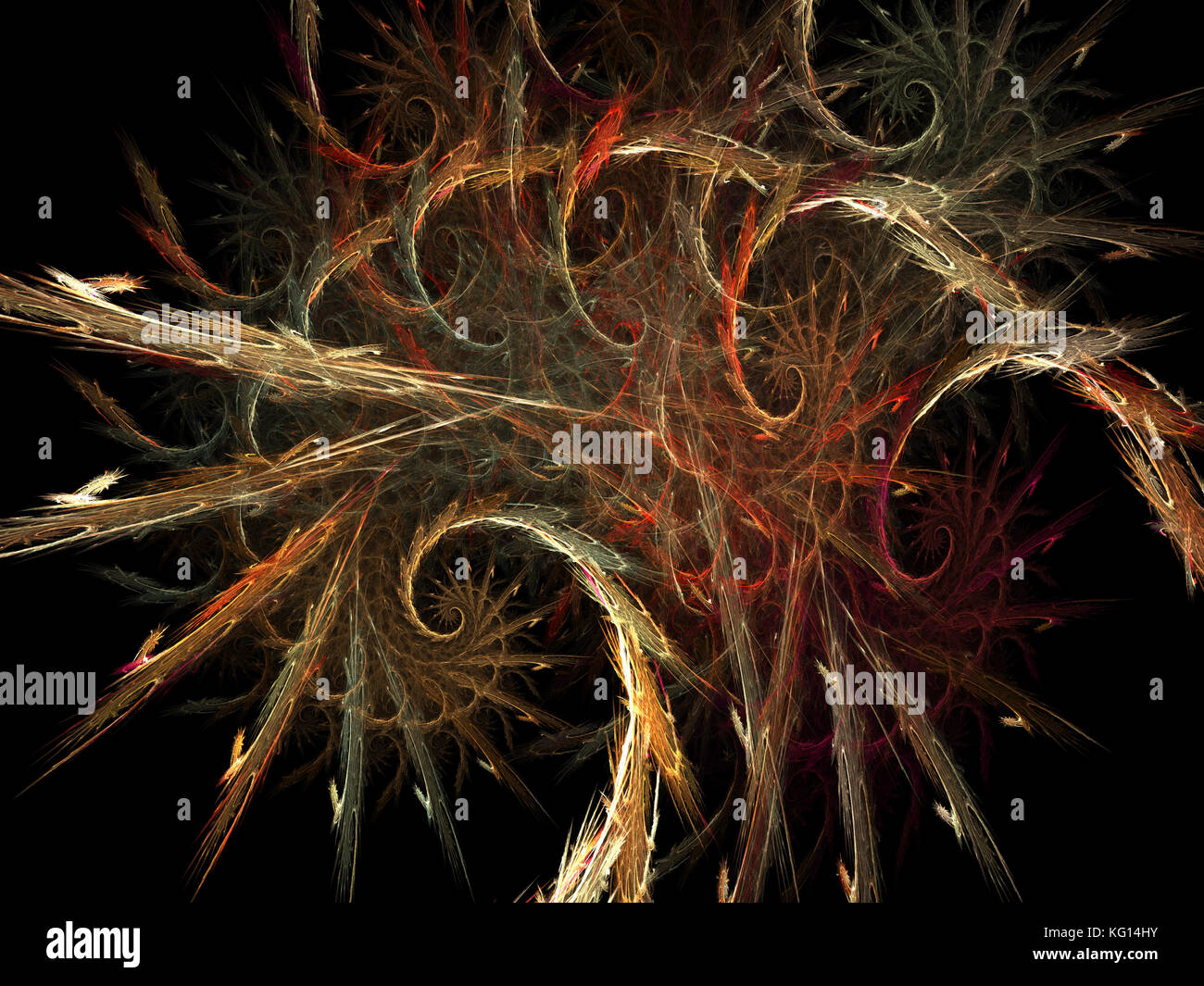 Spiral decoration is a computer generated image for elegant background ...