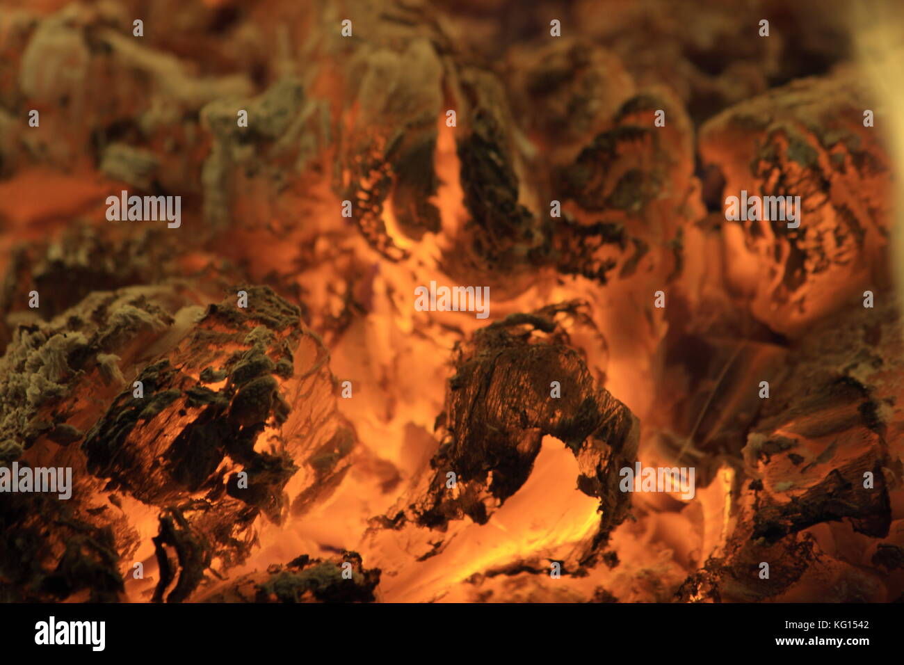 camp fire burning from coal wood in the night Stock Photo - Alamy