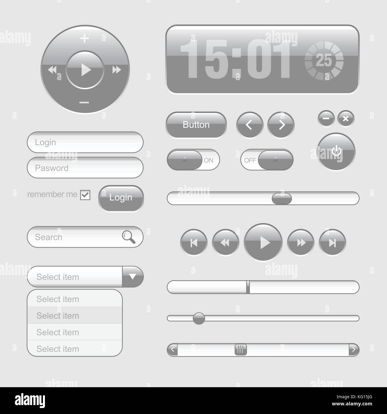 Illustration of push buttons hi-res stock photography and images - Alamy