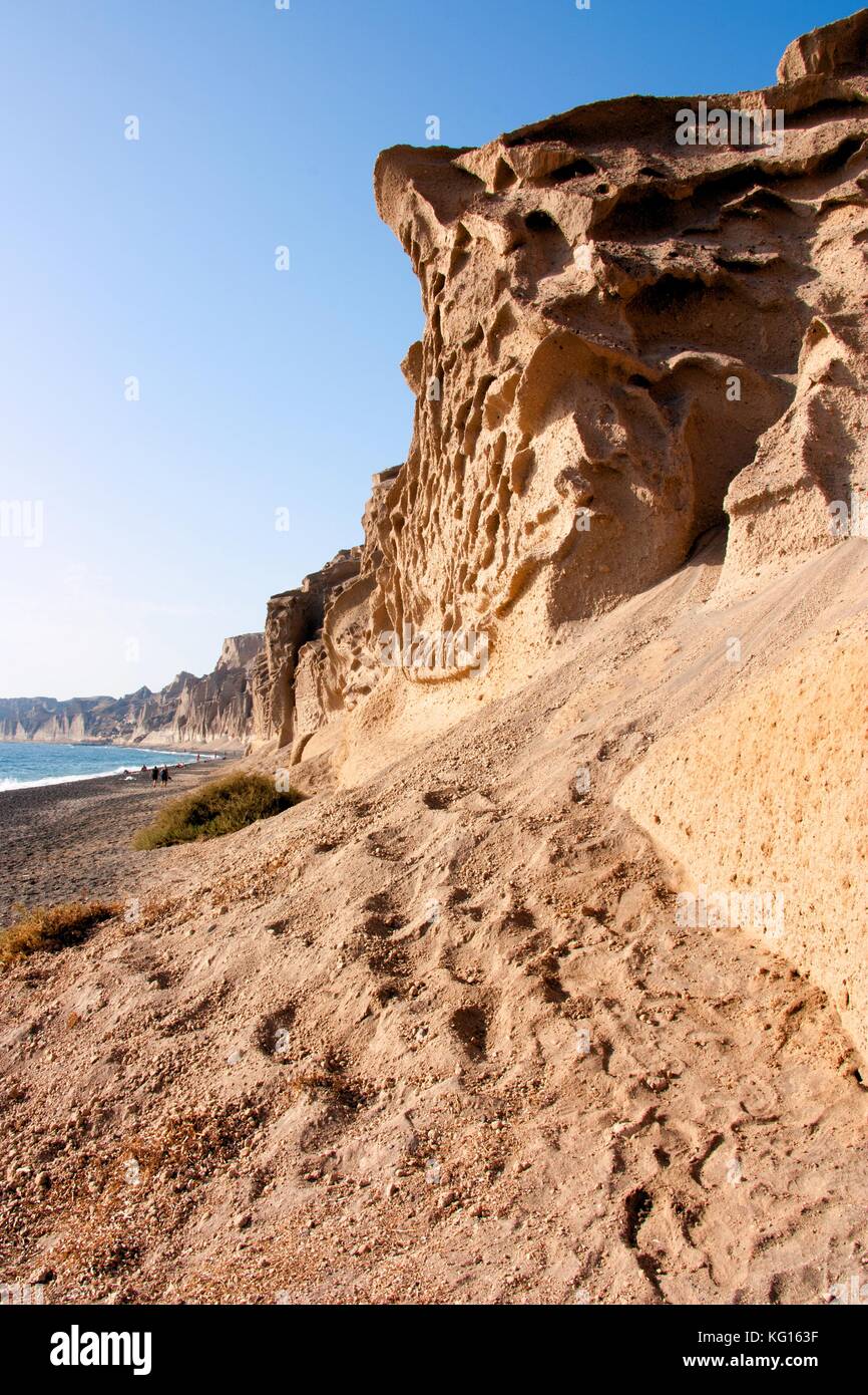 alien beach in santorini Stock Photo - Alamy
