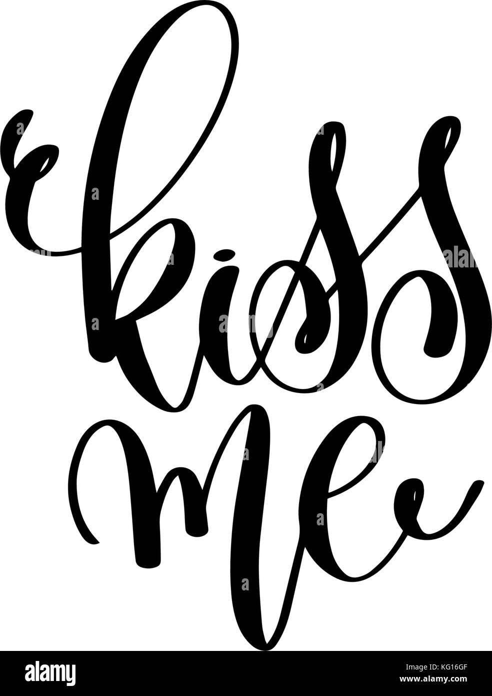 Love you with hand drawn letters Stock Vector Images - Alamy