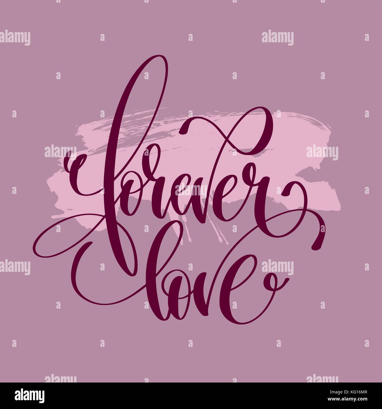 forever love hand lettering inscription Stock Vector Image & Art - Alamy