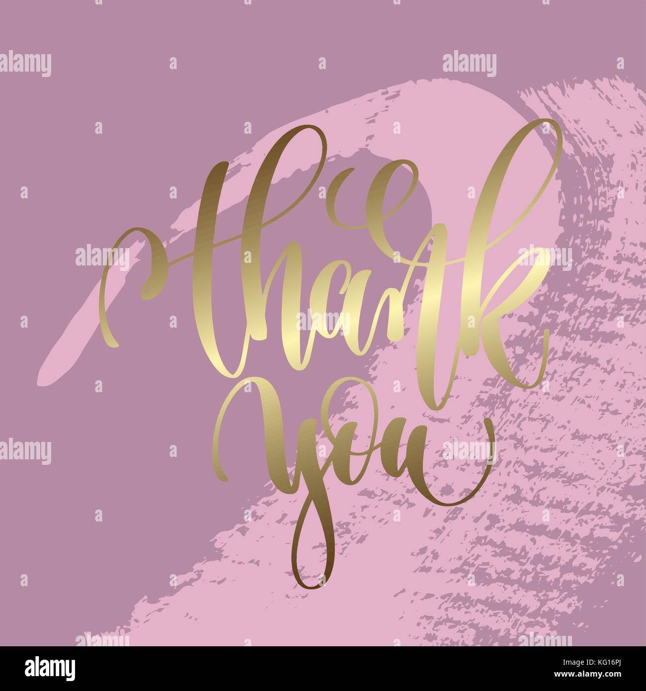 thank you hand lettering inscription Stock Vector Image & Art - Alamy