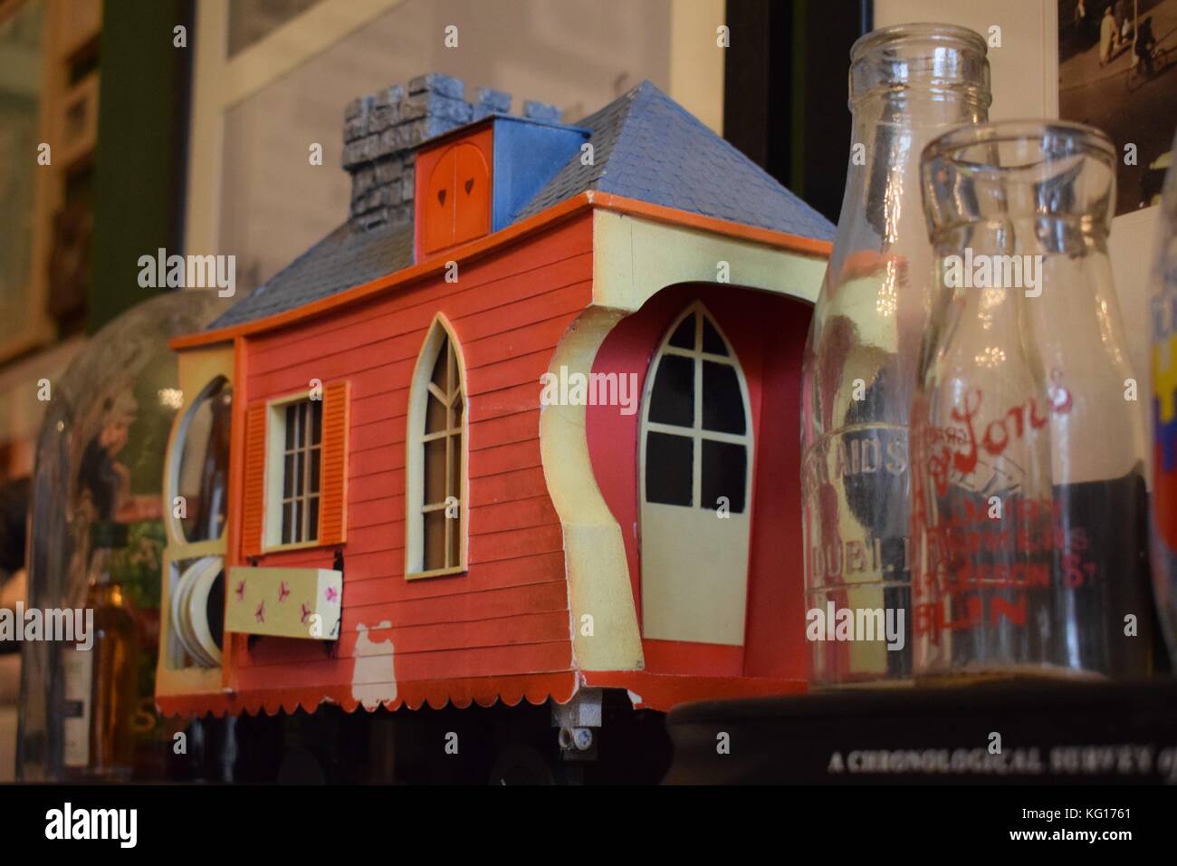Miniature tram toy in Little Museum of Dublin Stock Photo - Alamy