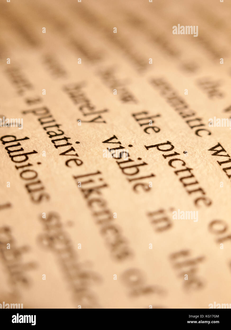 close up of book page text paper writing ; essex; england; uk Stock ...