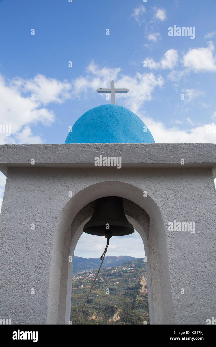 Bell tower of a Greek church Stock Photo - Alamy