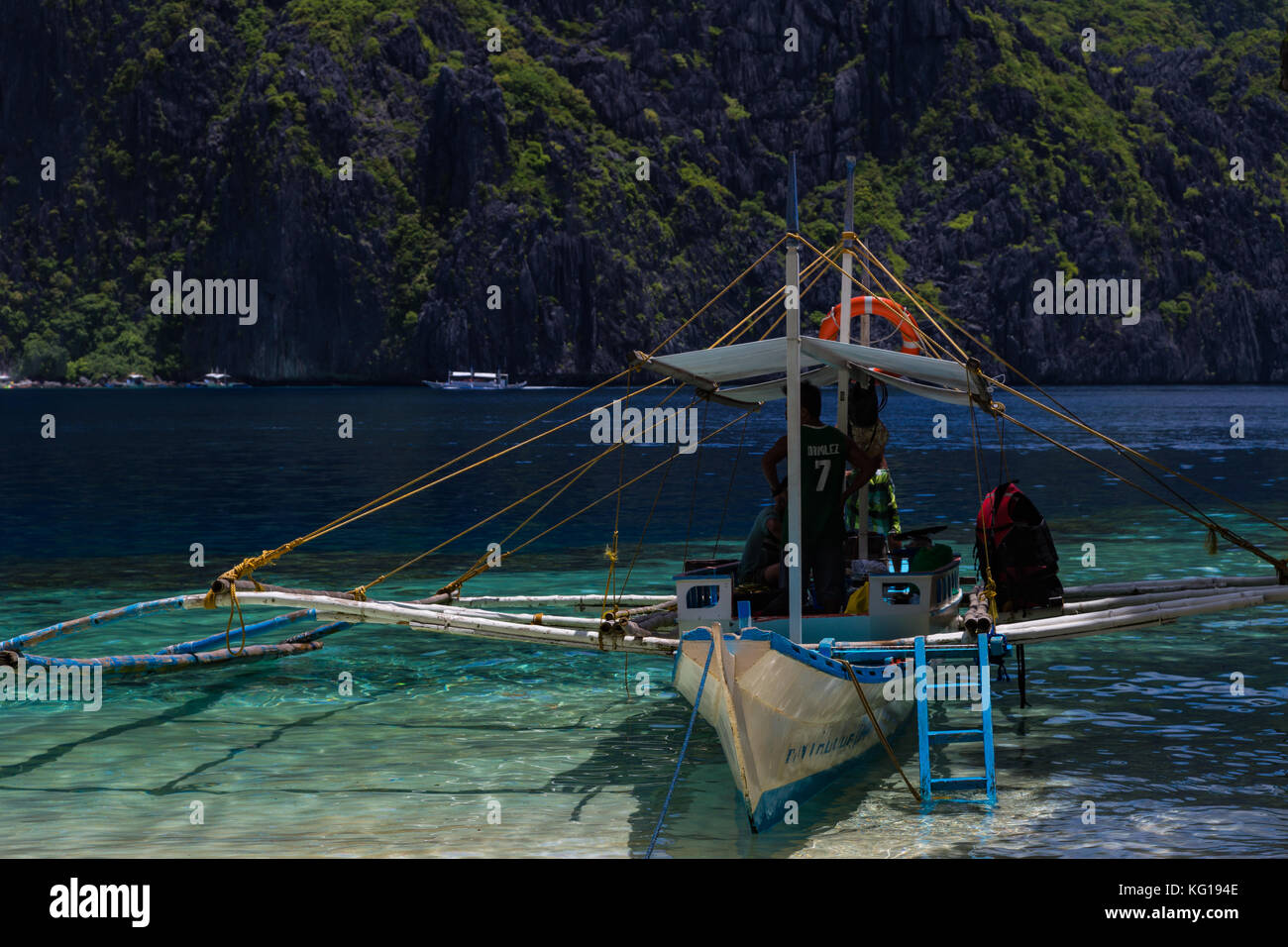 Asia Philippines Palawan El Nido Talisay Beach, on Tapiutan Island, one ...