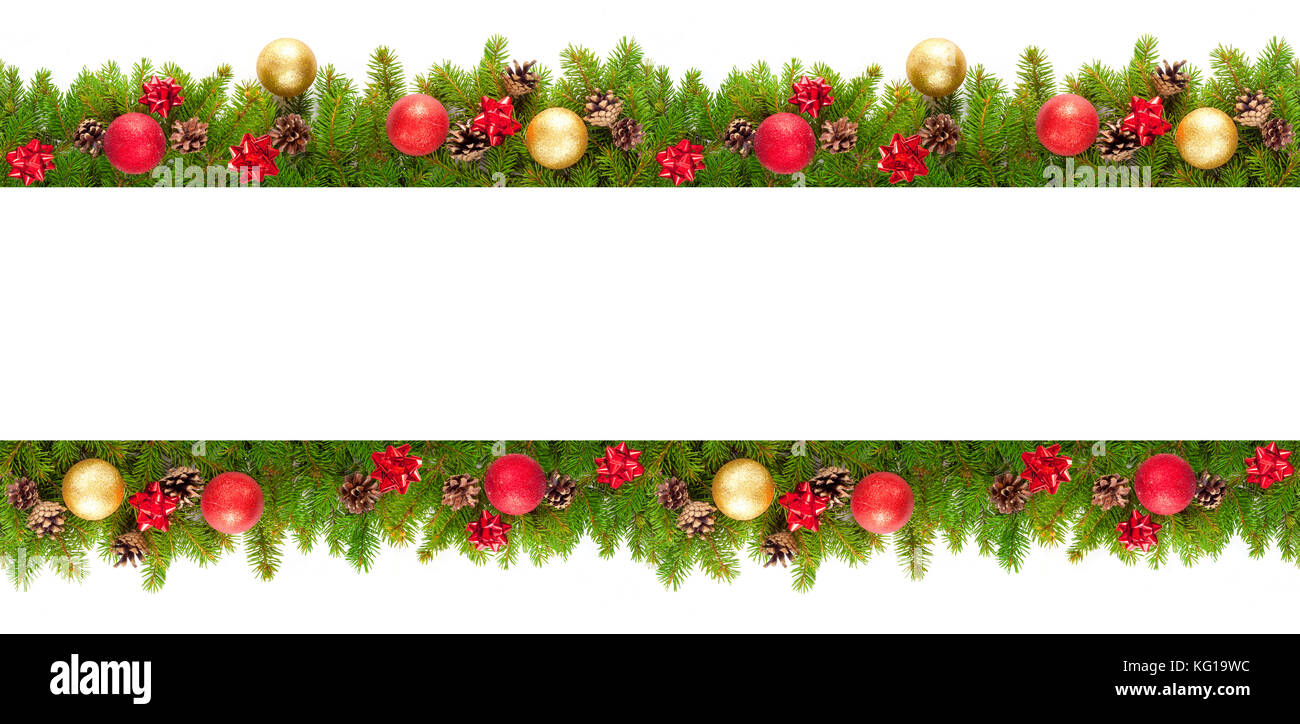 Blank card christmas branches Cut Out Stock Images & Pictures - Alamy