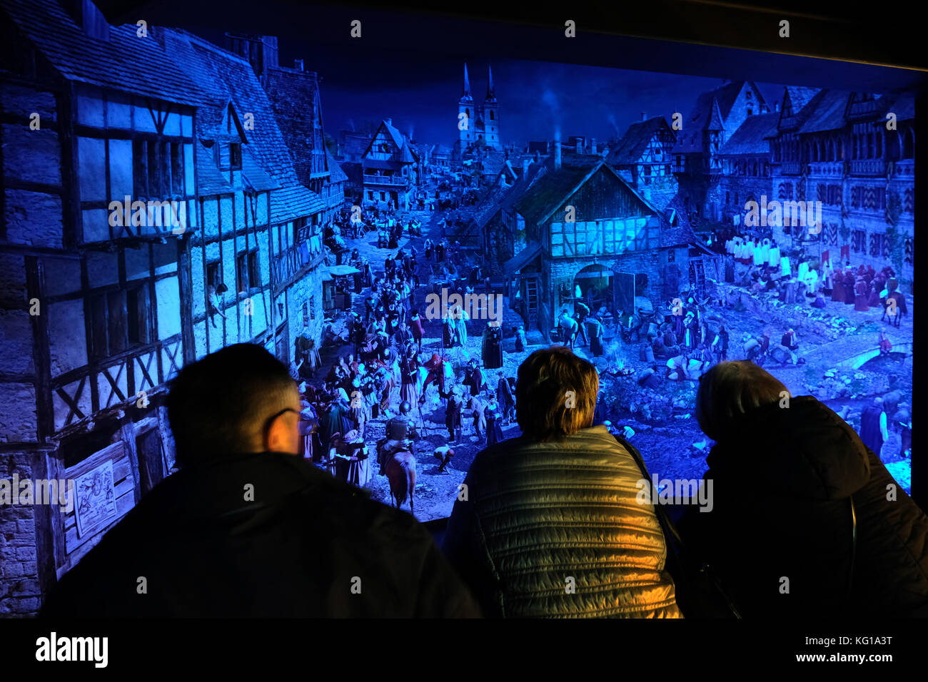 The panorama "Luther 1517" in Wittenberg, Germany. The 360-degree round ...