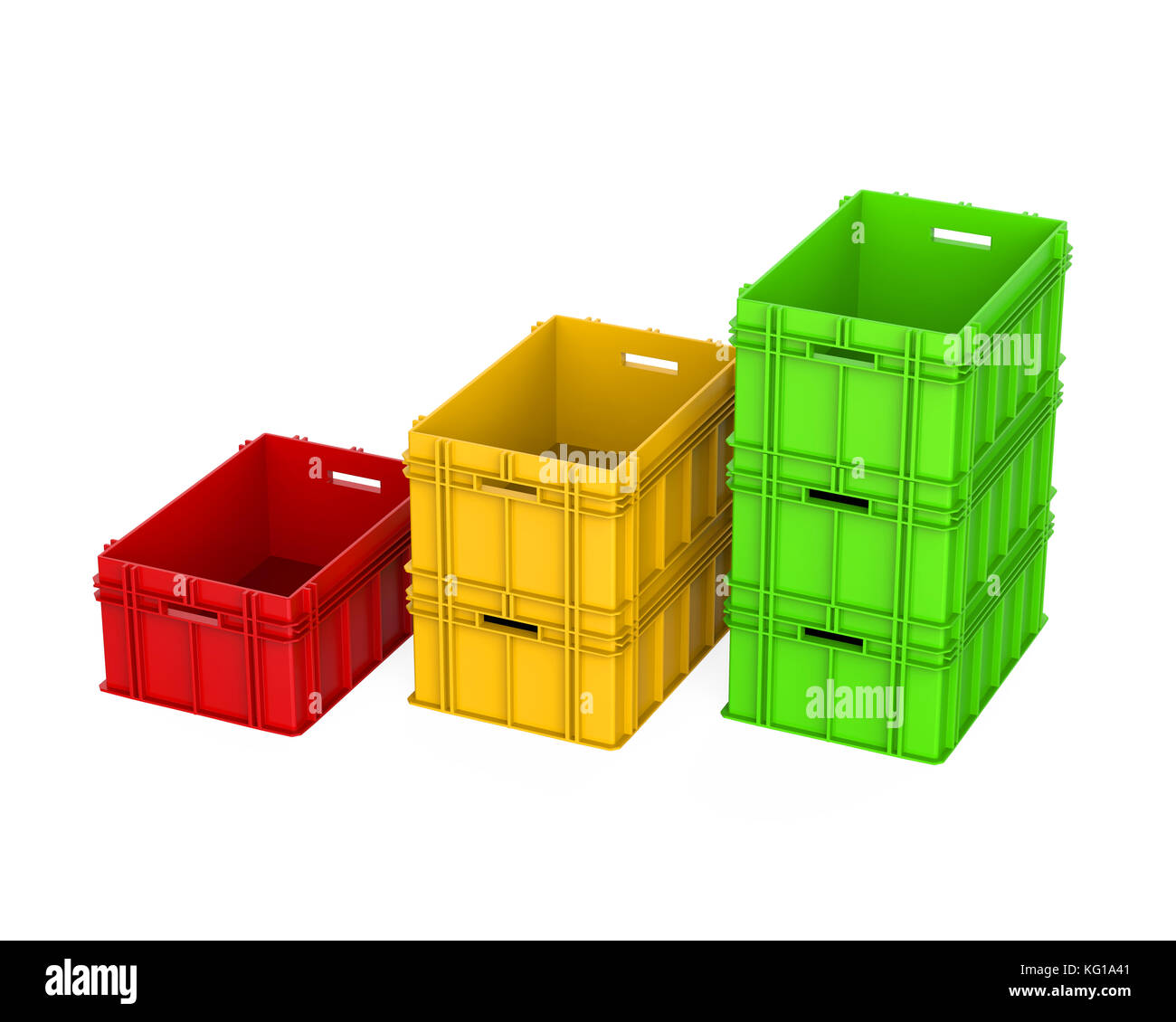 Plastic Crate Isolated Stock Photo - Alamy
