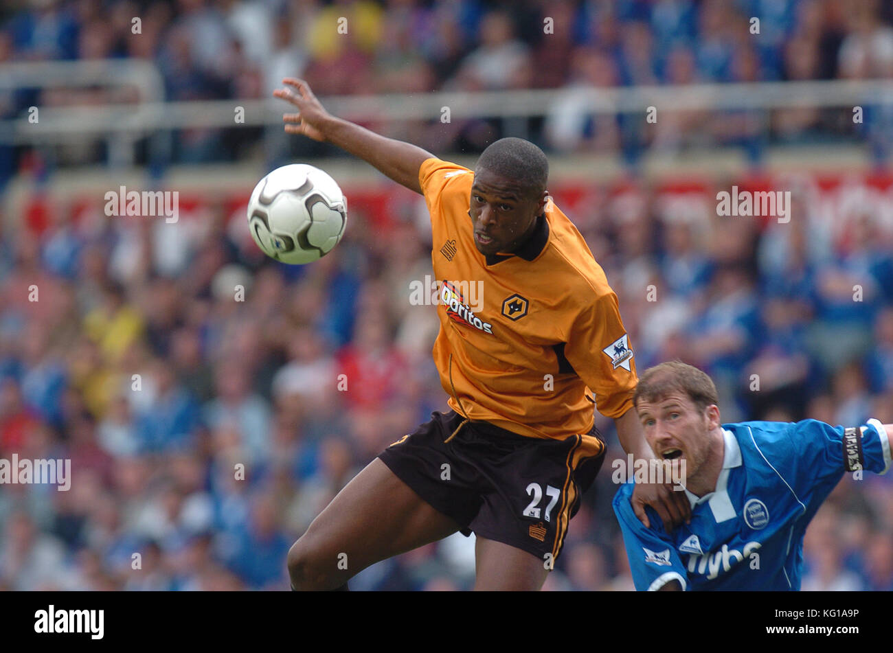 Footballer Carl Cort Birmingham City v Wolverhampton Wanderers 25 April ...