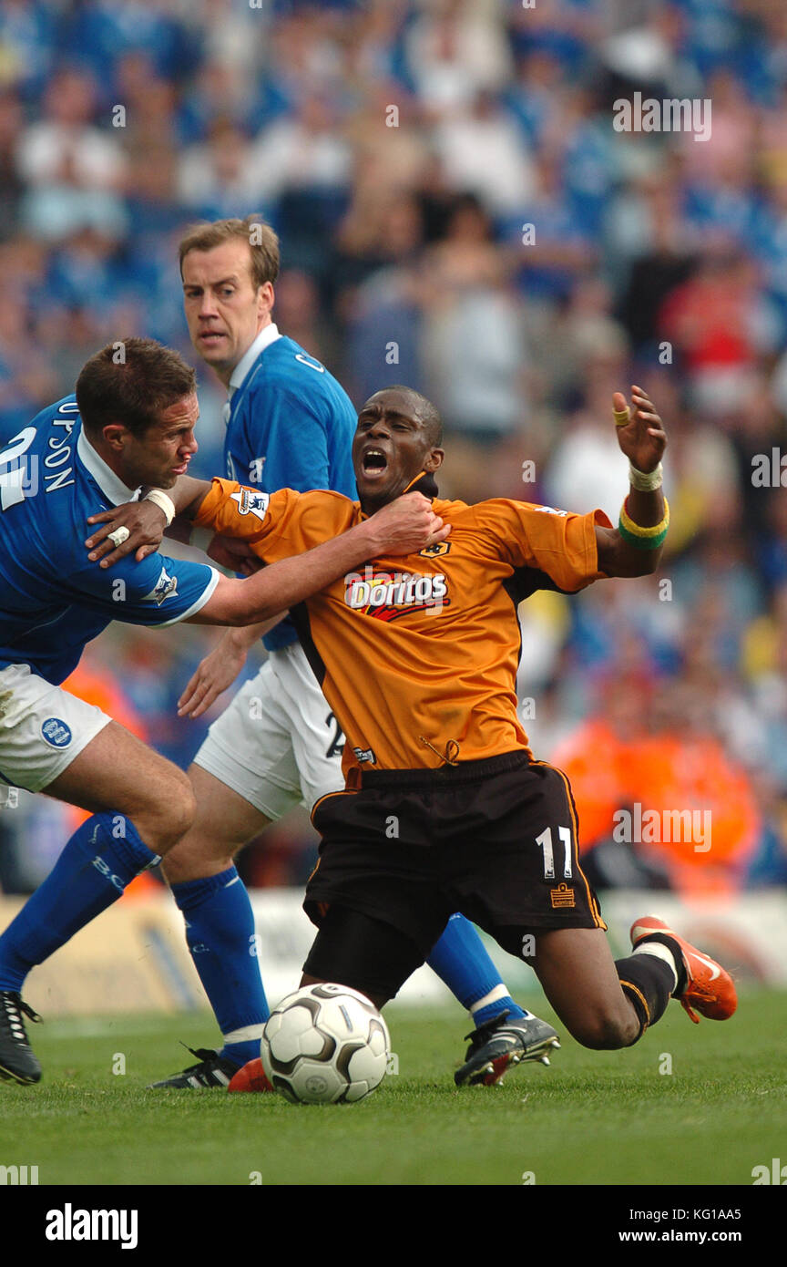 Footballer Henri Camara and Matthew Upson Birmingham City v ...