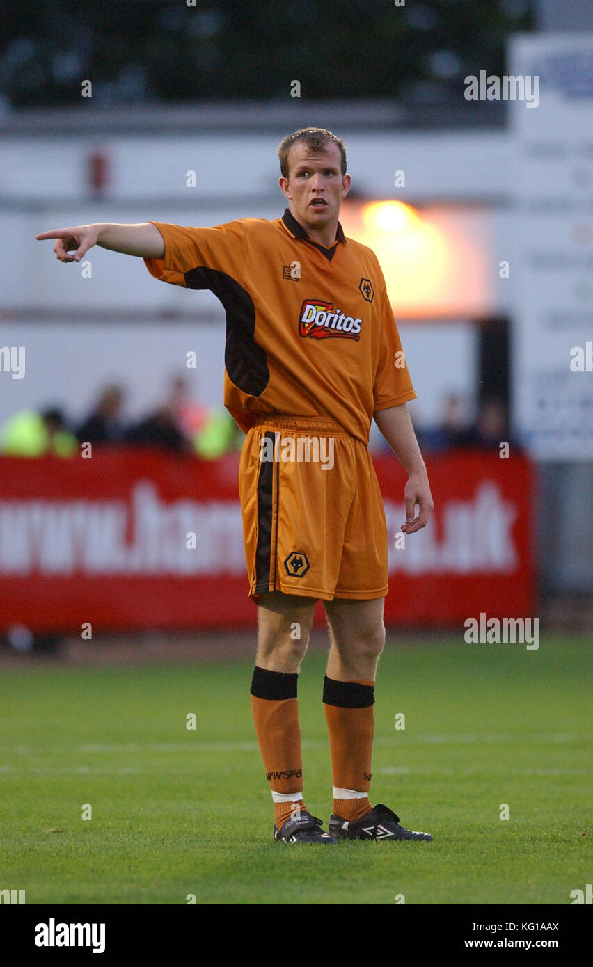Footballer Mark Clyde Kidderminster Harriers v Wolverhampton Wanderers ...