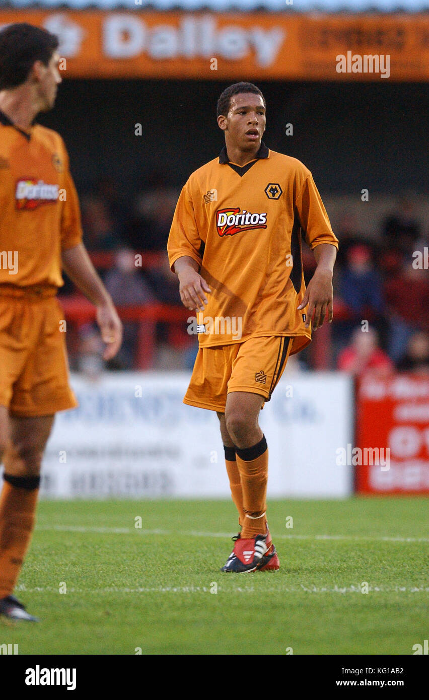Footballer Matthew Watson Kidderminster Harriers v Wolverhampton ...