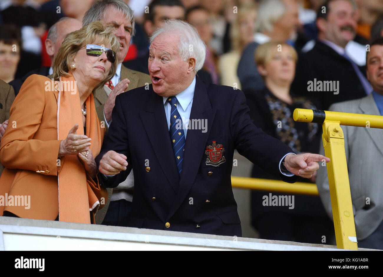 Sir Jack Hayward and Patti Bloom Wolverhampton Wanderers v Leicester ...