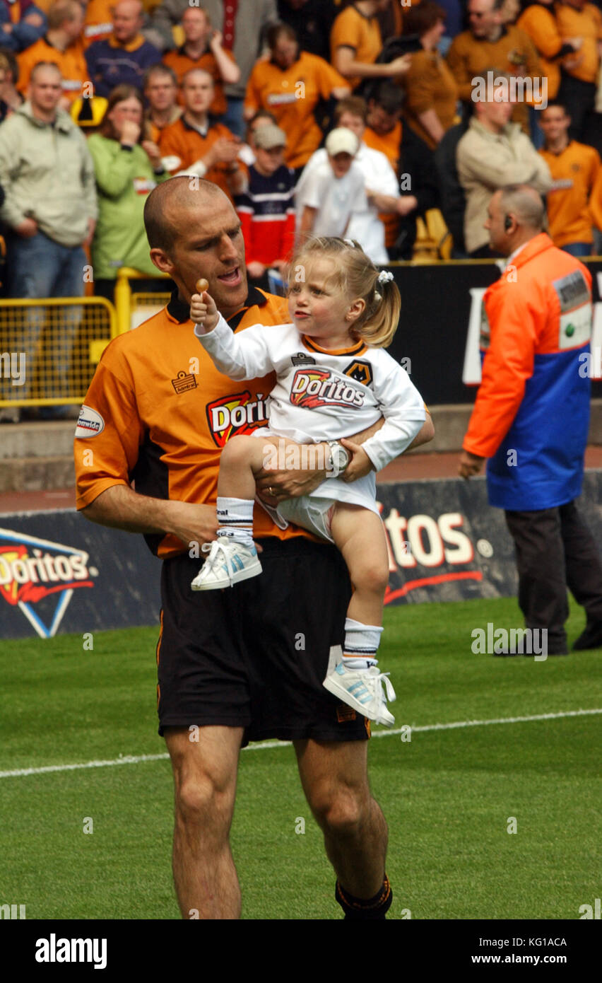 Footballer Alex Rae with his daughter Alexandria Wolverhampton ...