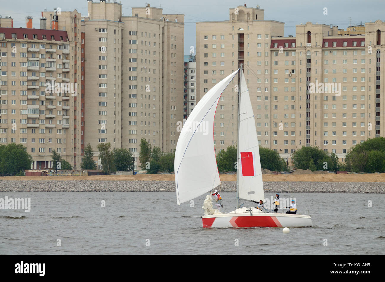 Floats on the water sports boat..A tailwind increases the speed of the ...