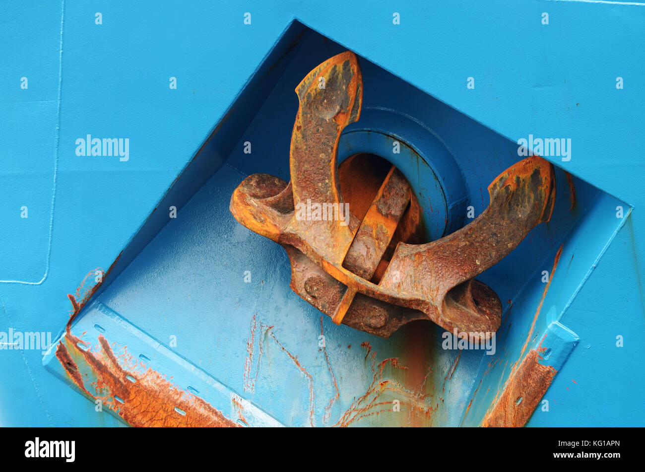A heavy anchor holds a ship in one place Stock Photo - Alamy