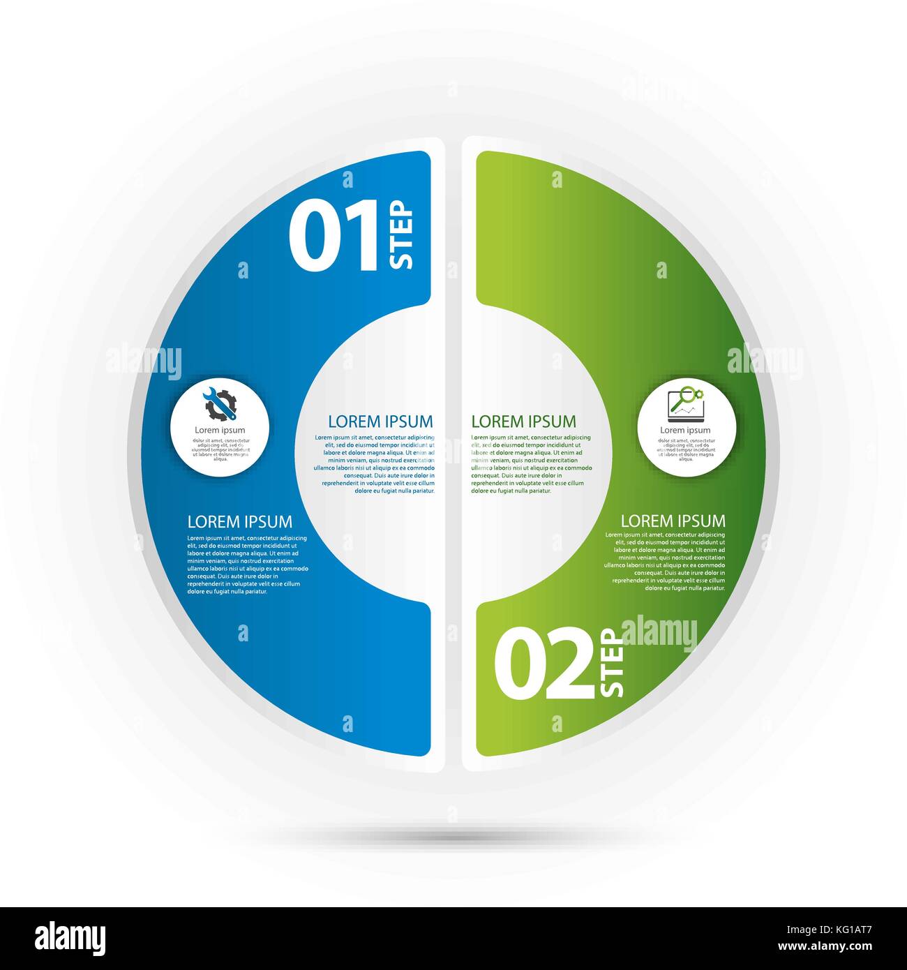 Modern vector illustration 3d. Template of circular infographics with ...