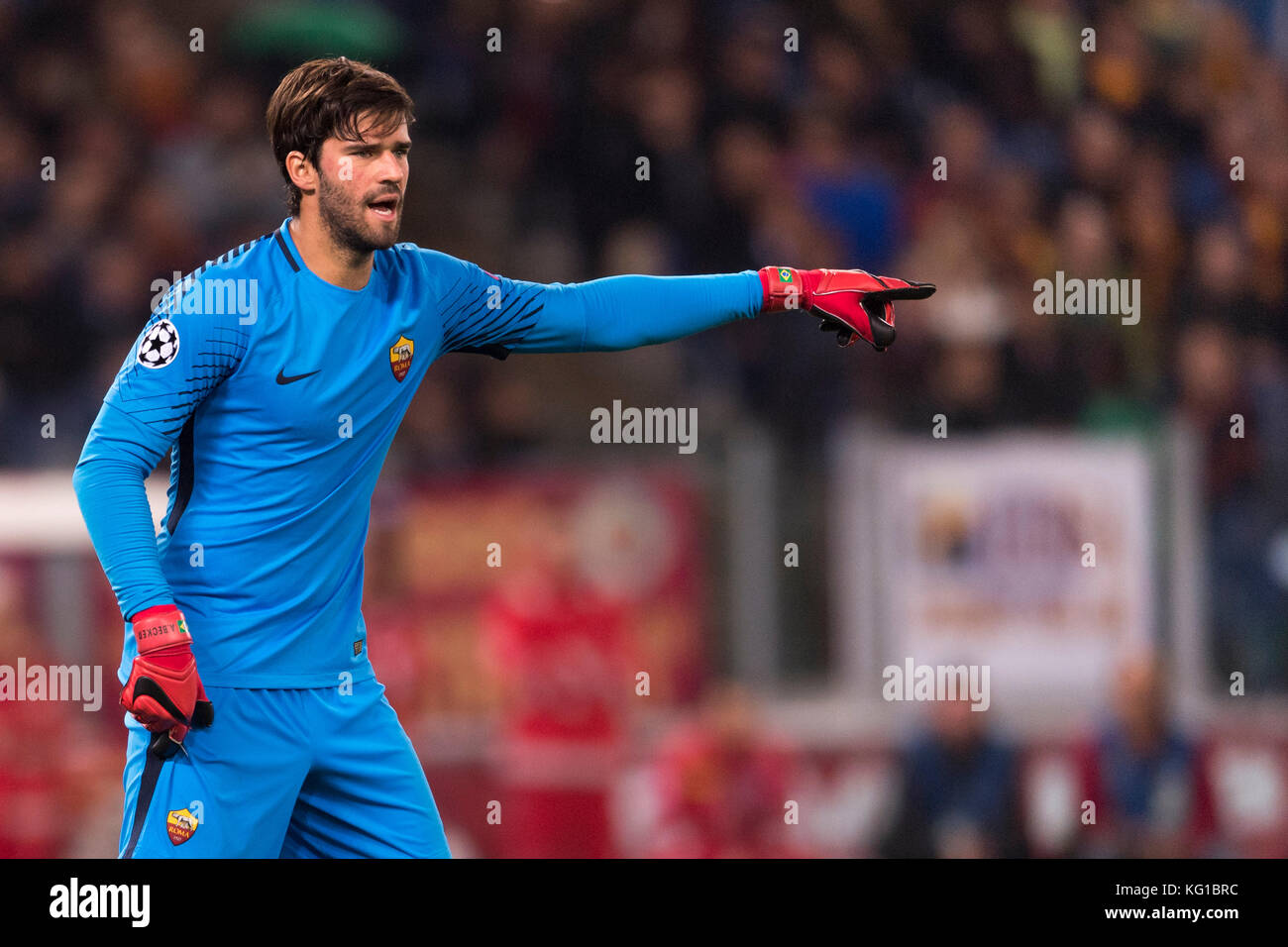Rome, Italy. 31st Oct, 2017. Alisson Becker (Roma) Football/Soccer ...