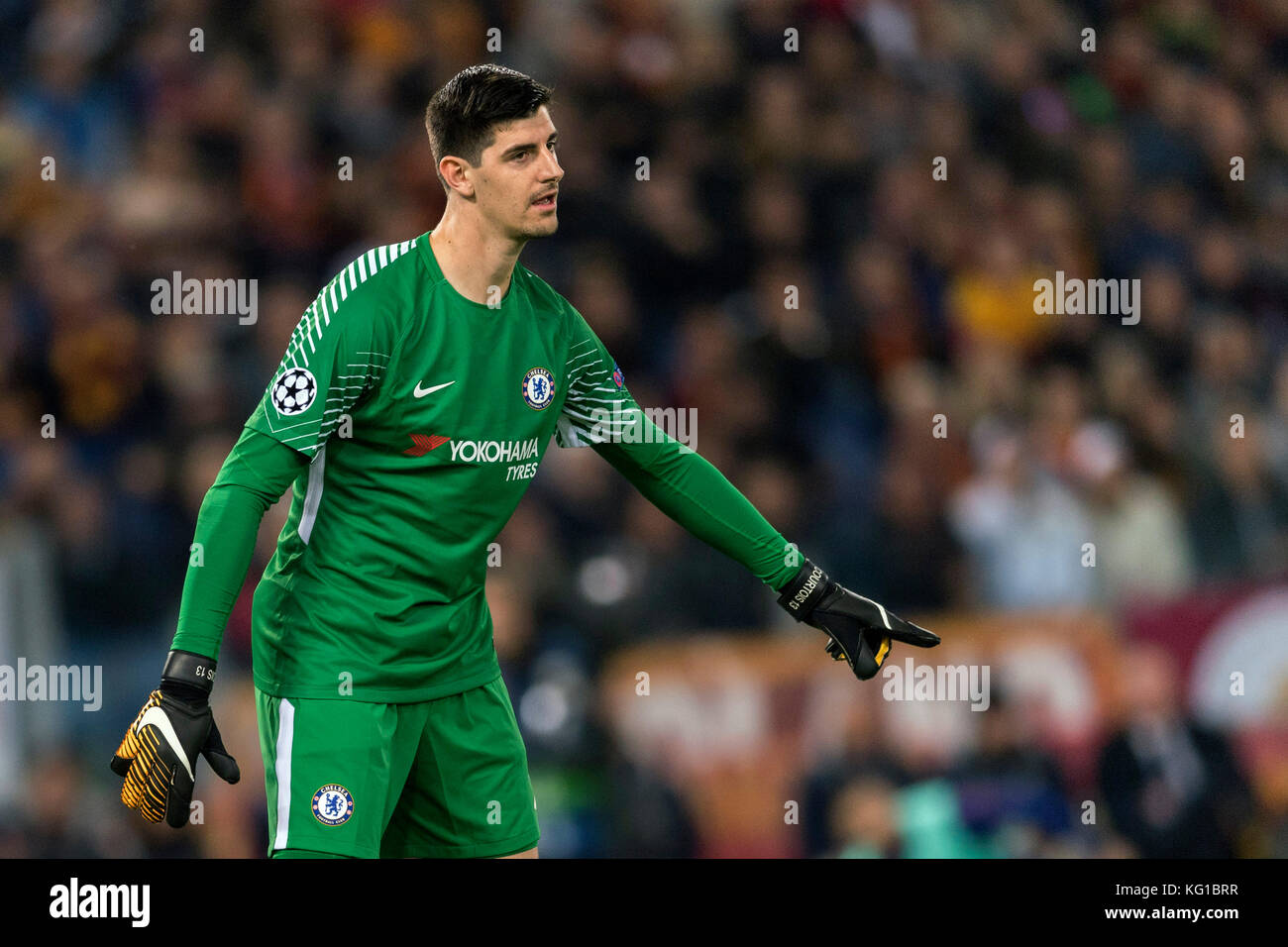 Rome, Italy. 31st Oct, 2017. Thibaut Courtois (Chelsea) Football/Soccer ...