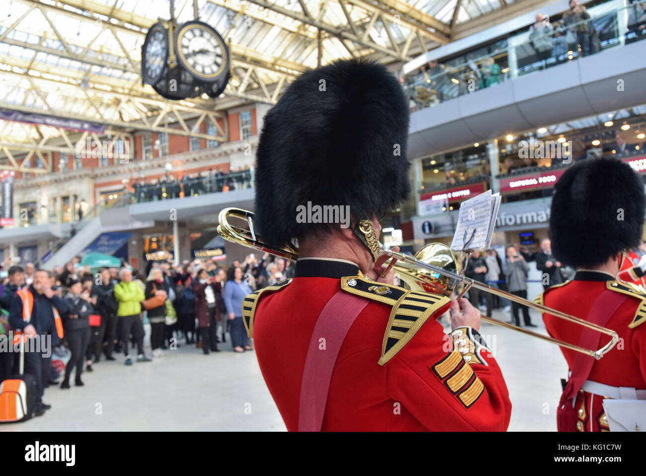 Waterloo, London, UK. 2nd Nov, 2017. The Grenadier Guards play in ...