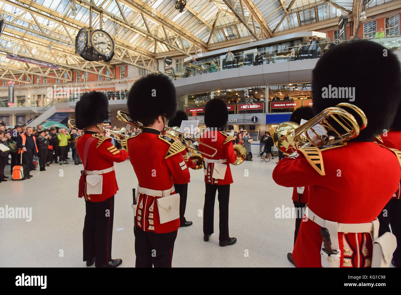 Waterloo, London, UK. 2nd Nov, 2017. The Grenadier Guards play in ...