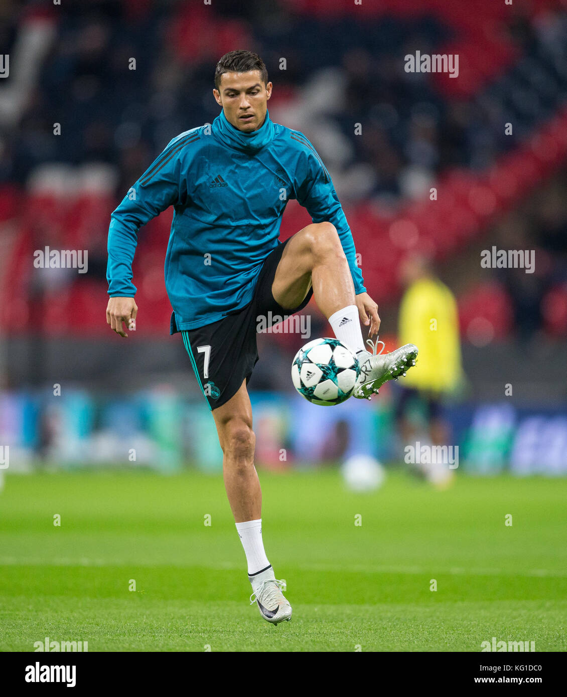London, UK. 1st Nov, 2017. Cristiano Ronaldo of Real Madrid ahead of ...