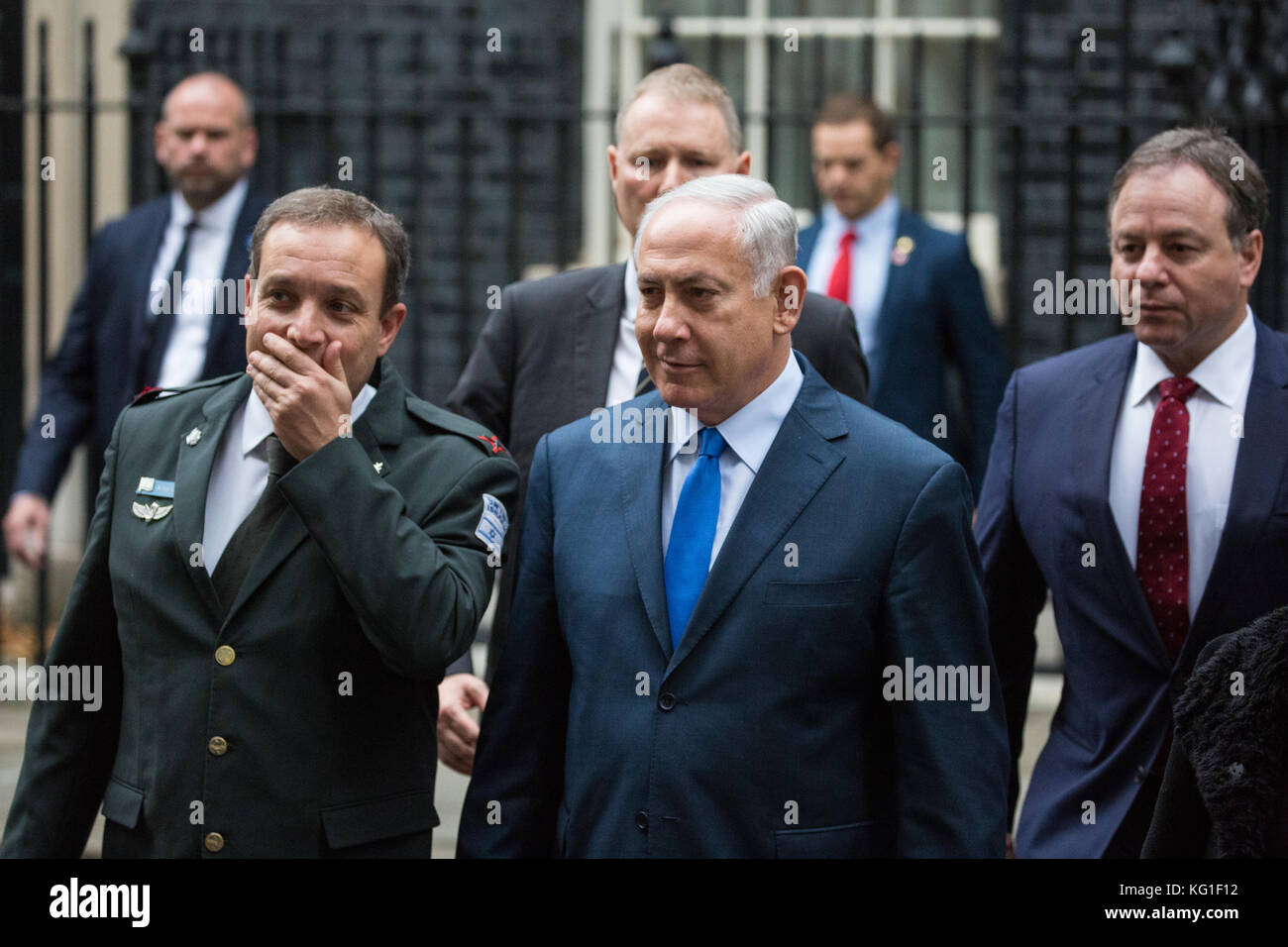 London, UK. 2nd Nov, 2017. Prime Minister Benjamin Netanyahu of Israel ...