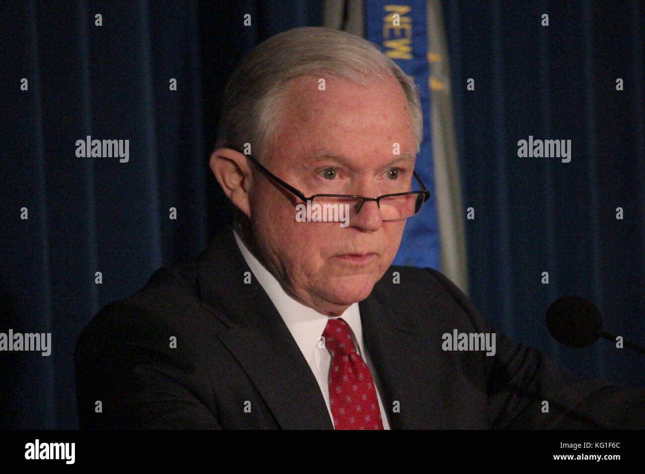 New York, New York, USA. 2nd Nov, 2017. Attorney General speaks about ...