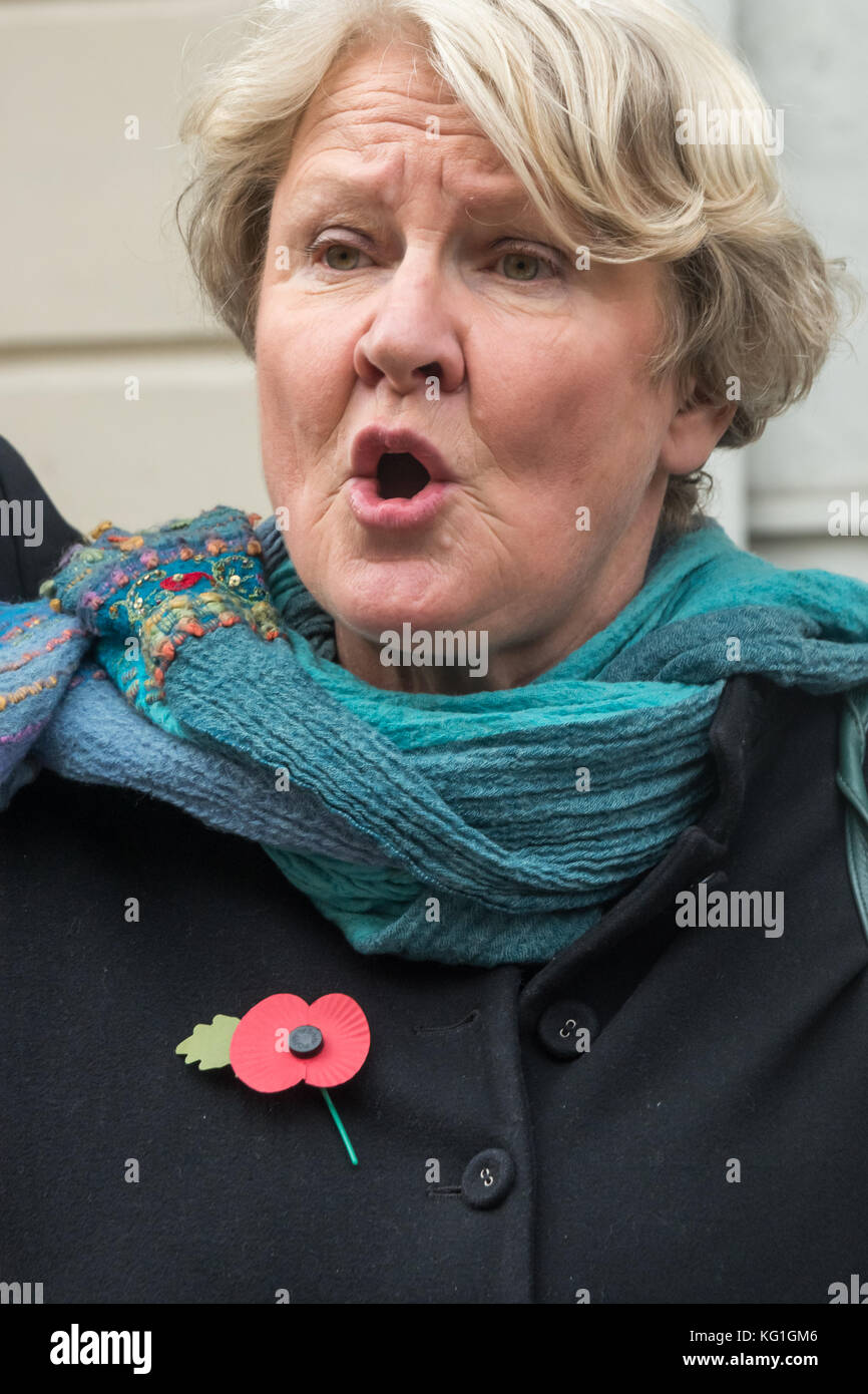 London, UK. 2nd November 2017. Helen Goodman MP speaks at the Justice ...