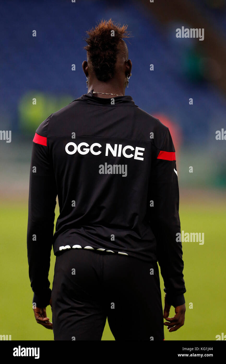 Rome, Italy - 02/11/2017 Mario Balotelli of Nice before their UEFA ...