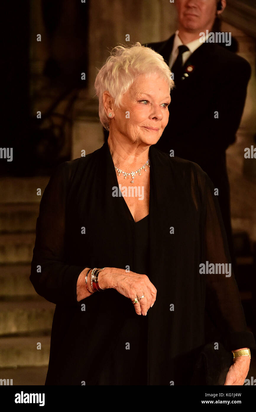 London, UK. 02nd Nov, 2017. Dame Judi Dench attending the WORLD ...