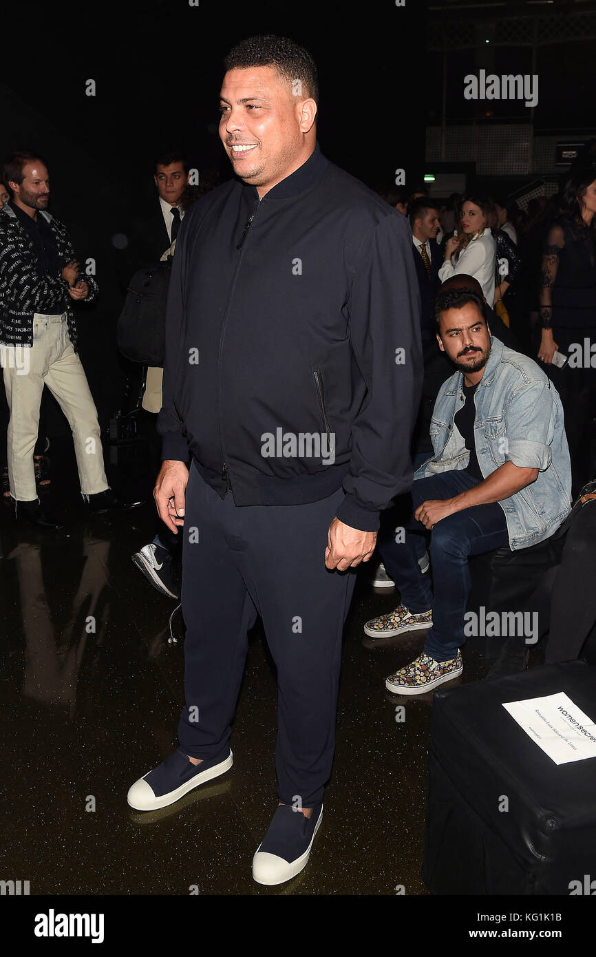 Ronaldo Nazario during the photocall the Fashion Show Women'Secret ...